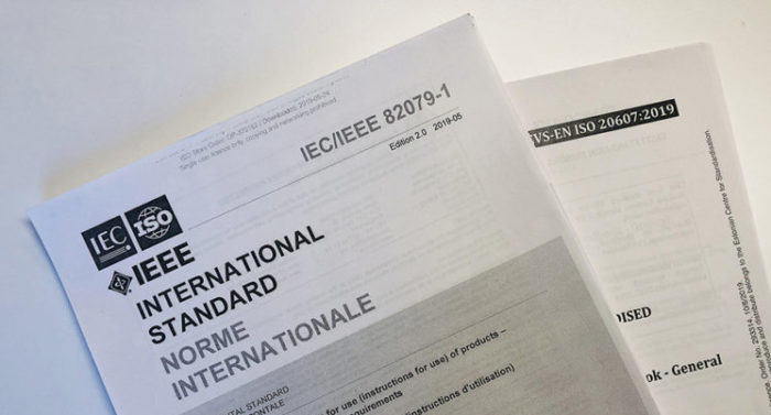 La revisione della norma tecnica IEC 82079-1:2019 – AP Publishing